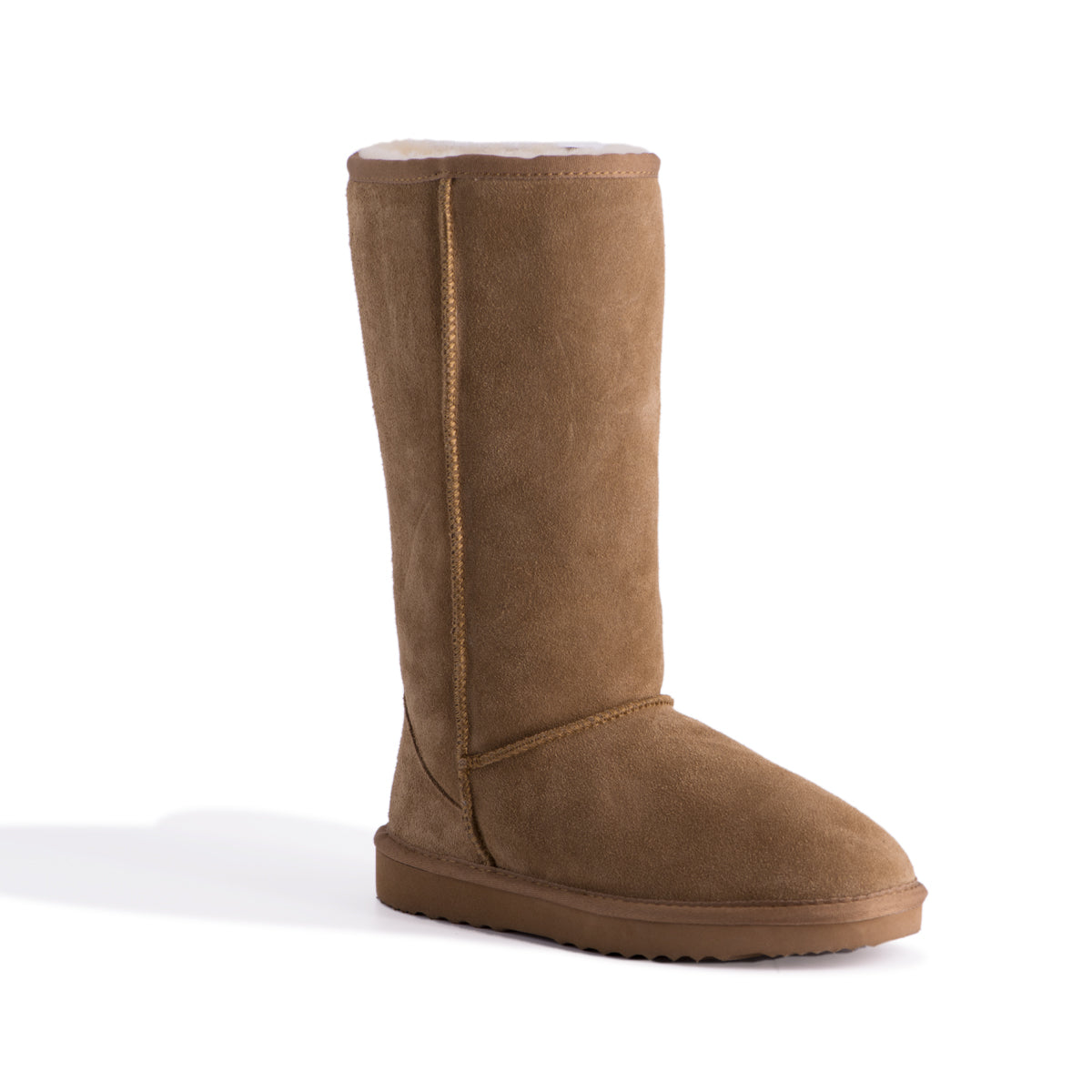AUS WOOLI UGG TALL ZIP-UP SHEEPSKIN BOOT - Chestnut/Tan – Aus Wooli ...